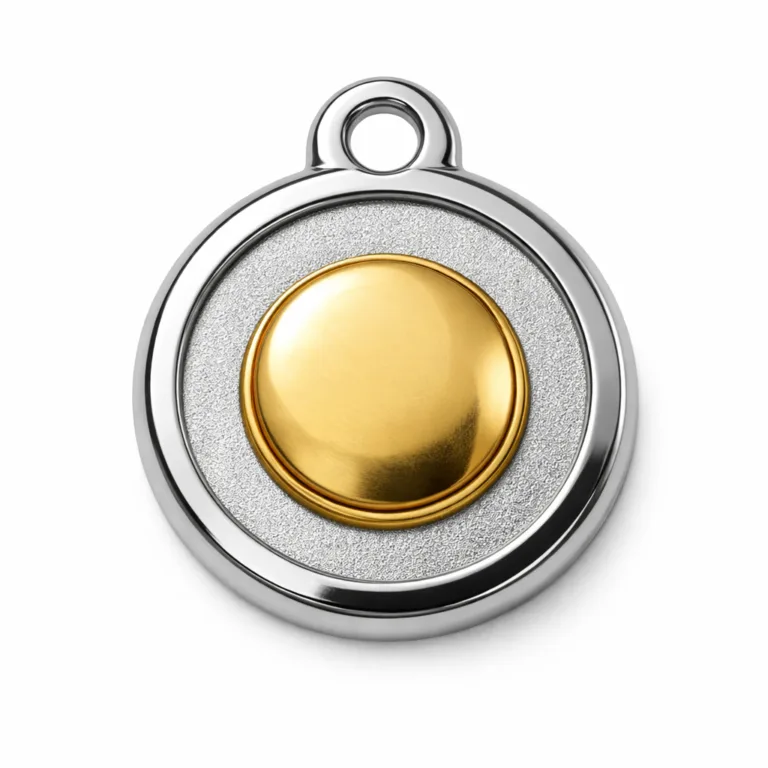 Two-Tone Plated Metal Tag | Custom Metal Tags Manufacturer & OEM