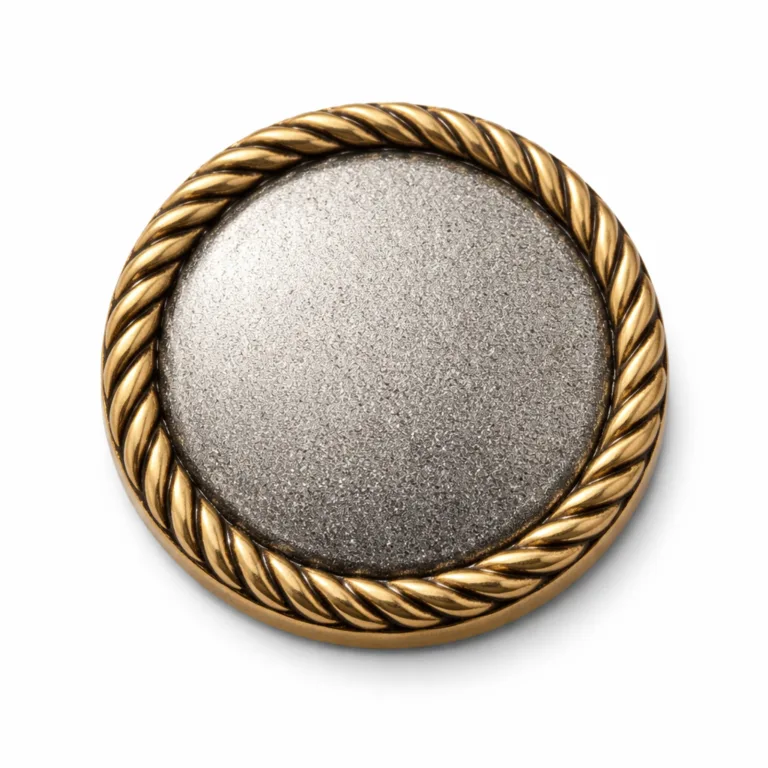 Two-Tone Plated Fashion Button Manufacturer – Custom & OEM Options